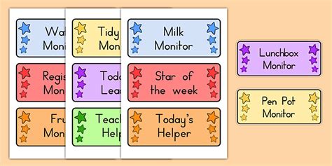 Editable Classroom Monitor Badges Teacher Made Twinkl