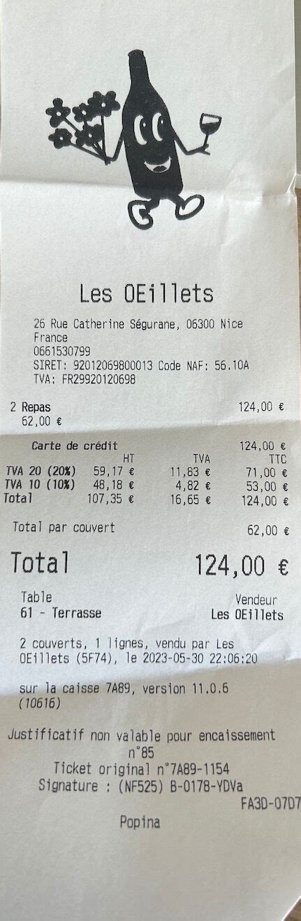 Restaurant Les Œillets à Nice Fooding