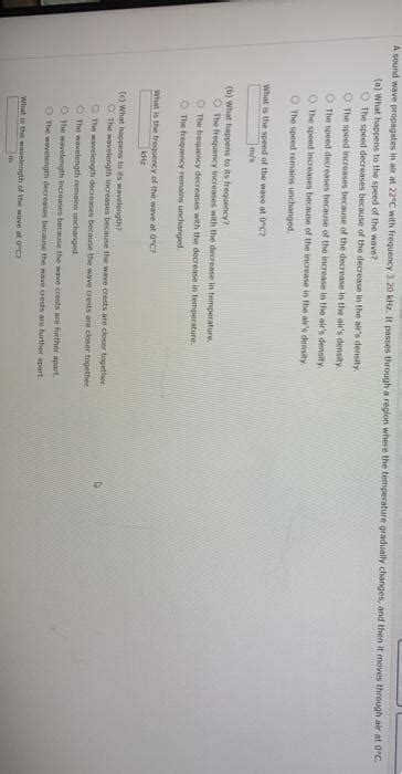 Solved A Sound Wave Propagates In Air At 22°c With Frequency