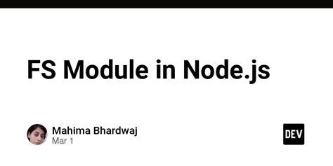 How To Use File System Module In Nodejs Codeair Posted On The Topic