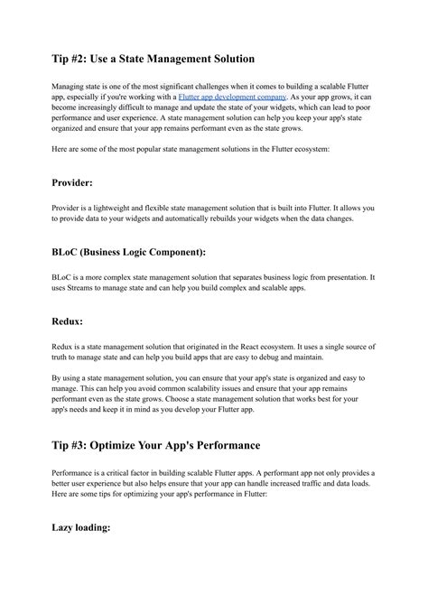 ppt 5 tips for building scalable flutter apps powerpoint presentation