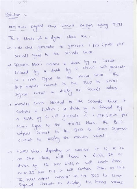 Solved Construct A Digital Alarm Clock Using Basic Logic Components In Multisim The Clock