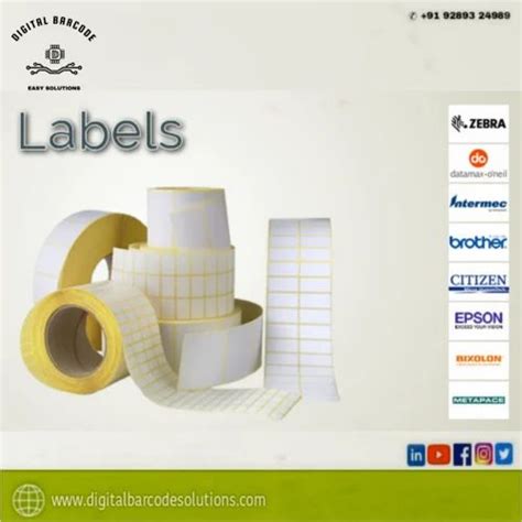 White Paper Label Packaging Packaging Type Roll At ₹ 250 Piece In Bahadurgarh