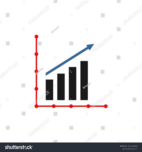 Bar Graph Arrow Vector Image Stock Vector Royalty Free Shutterstock