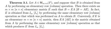 Solved Theorem Let AMmn F And Suppose That B Is Chegg