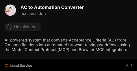 Ac To Automation Converter Mcp Ser · Lobehub