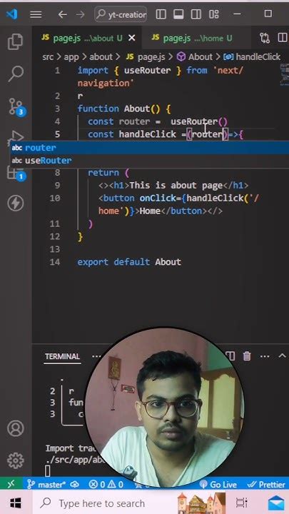 Navigation Routing In Next Js Part 2 Ytshorts Shorts Coding