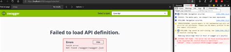 Asp Net Core 2 1 Swagger UI Showing Fetch Error Not Found Stack Overflow