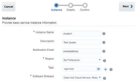 Creating An Apache Cassandra Cluster In Oracle Data Hub Cloud Service