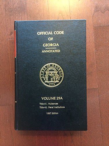 Official Code Of Georgia Annotated 9780327110743 Abebooks