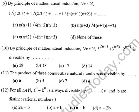 Jee Mathematics Binomial Theorem Mcqs Set D With Answers