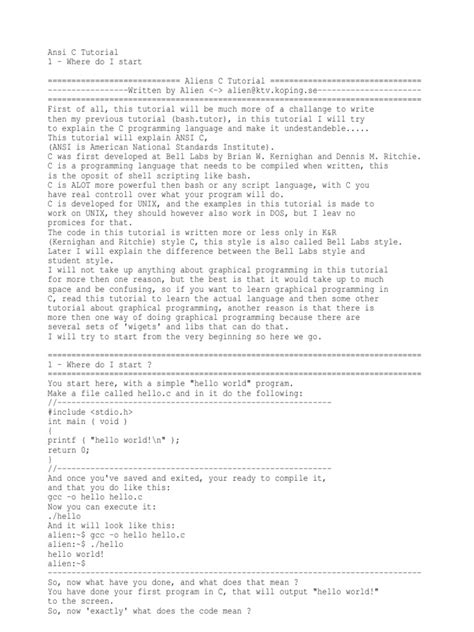 Learn Ansi C Pointer Computer Programming C Programming Language