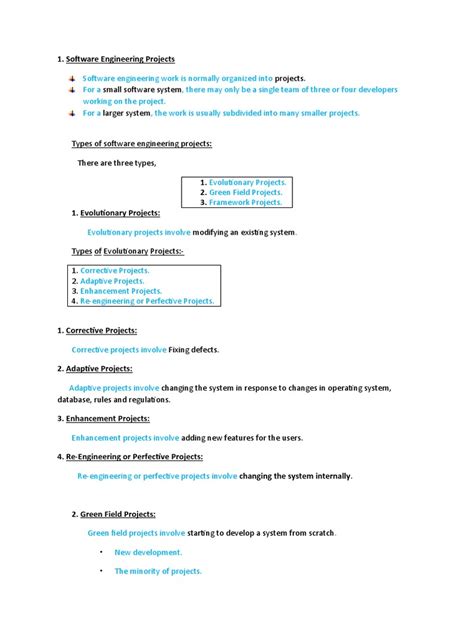 Software Engineering Projects Pdf