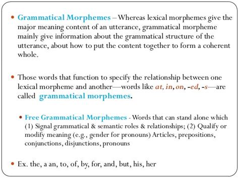 Structure Of Words Morphemes