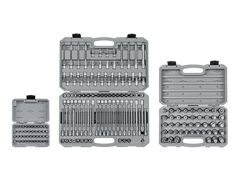198 Piece 1 4 3 8 1 2 Inch Drive Bit Socket Set TEKTON