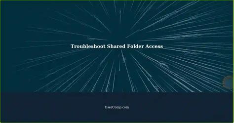 can t access shared folder via local network troubleshooting guide