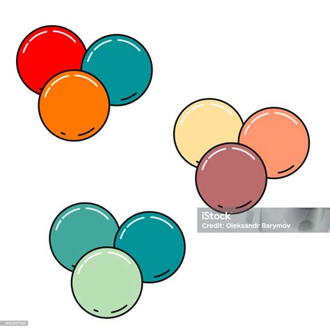 껌 공 세트 벡터 일러스트레이터 생생한 색상 파스텔 색상 검볼에 대한 스톡 벡터 아트 및 기타 이미지 검볼 기포 껌 자동판매기 Istock