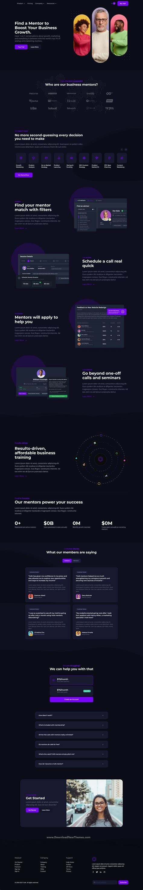 Vulk Multipurpose Vue 3 Ssr Sass Landing Pages Ui Kit Landing Page Web Ui Design Agency