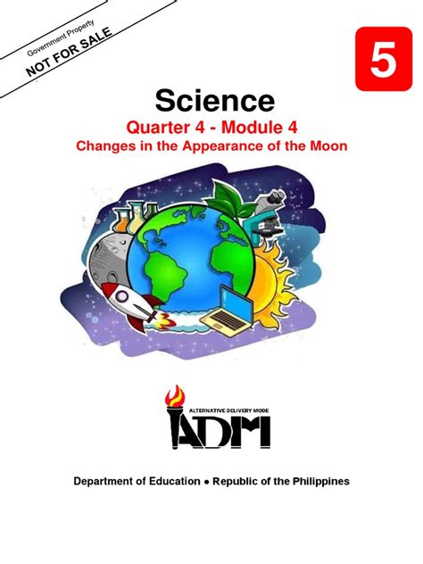 Science 5 Q4 Module 4 Pdf Moon Earth