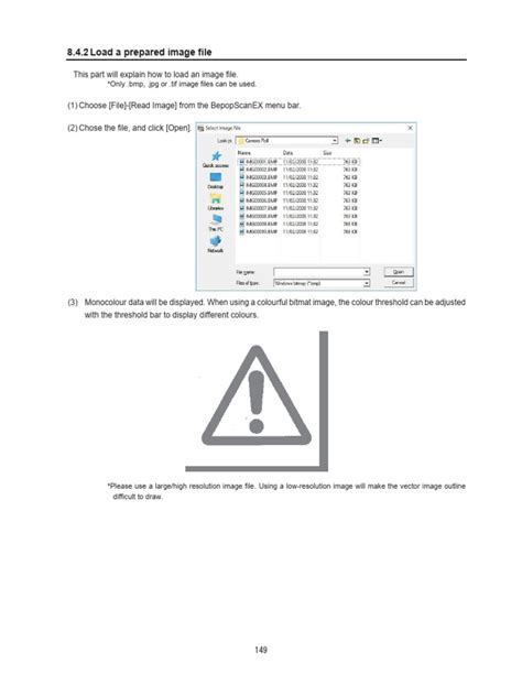 8.4.2 Load A Prepared Image File: Only .BMP, .JPG or .Tif Image Files ...