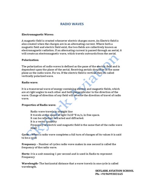Radio Waves Pdf Ionosphere Waves