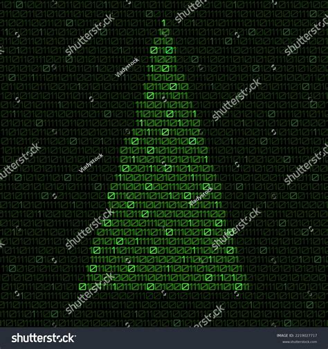 Digital Christmas Tree Binary Code Christmas Stock Vector Royalty Free