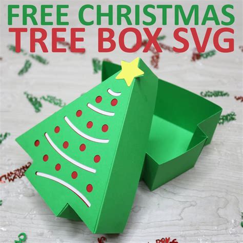 Christmas Tree Box SVG Free SVG Files