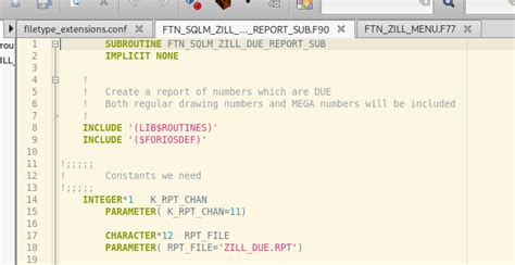 f77 file extension does not syntax highlight · issue 3425 · geany