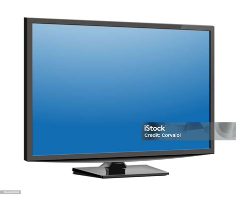 현대 평면 스크린 Lcd Led Tv 분리 0명에 대한 스톡 벡터 아트 및 기타 이미지 0명 3차원 형태 Hd 포맷 Istock