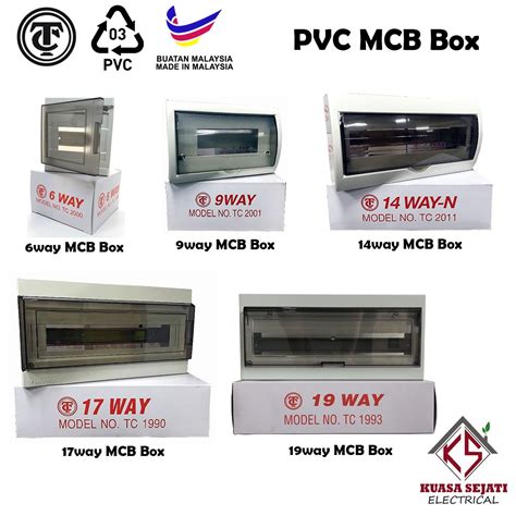 Tc Surface Pvc Mcb Db Box 6 Way To 39 Way Consumer Unit Consumer Box Shopee Malaysia
