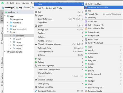 How To Create Drawable Resource XML File In Android Studio GeeksforGeeks