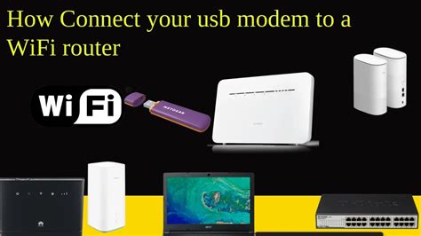 How Connect Your Usb Modem To A Wifi Router Youtube