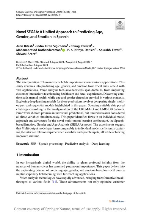 Novel Segaa A Unified Approach To Predicting Age Gender And Emotion In Speech