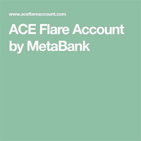 Ace Flare Account Metabank Phone Number That Means It S Convenient To Do Things Like