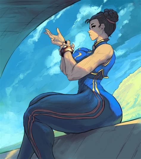 Xbooru 1girl Abs Alternate Costume Brown Hair Capcom Chun Li