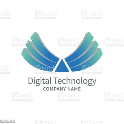 디지털 기술 비즈니스 교육 건강을 위한 추상적인 로고 개념 디자인 3차원 형태에 대한 스톡 벡터 아트 및 기타 이미지 3차원 형태 개념 개념 기호 Istock