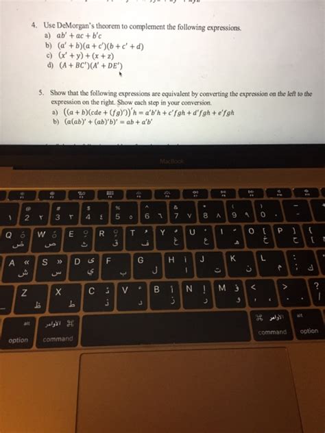 Solved Use Demorgans Theorem To Complement The Following