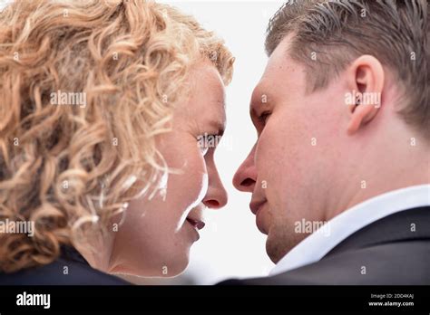 Eva Melander Eero Milonoff Posing At The Grans Photocall Held At The Palais Des Festivals On
