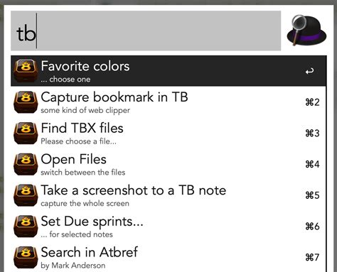Alfred Workflow For Tinderbox A First Draft External Scripting Of