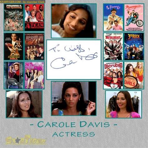 Carole Raphaelle Davis Autograph Collection Entry At Startiger