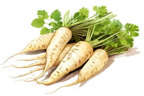 Premium Ai Image Vibrant Clipart Parsnip With A 32 Aspect Ratio
