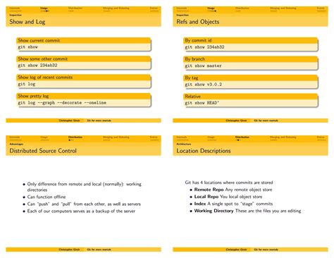 Git Presentation Handout PDF