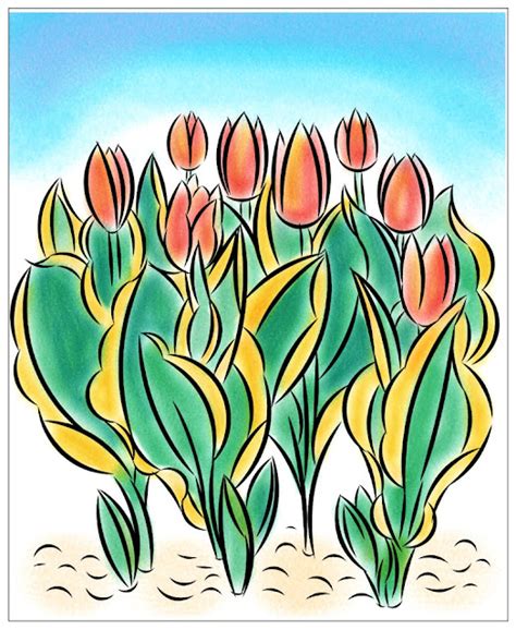 Nicoles Free Coloring Pages Spring Flowers Coloring Page