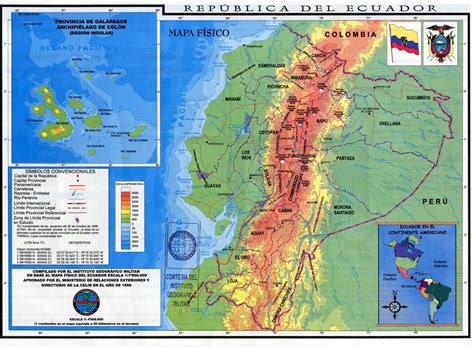 Mapa De Ecuador Ecuador Mapa Ecuador Mapa Mapas Geograficos Planos