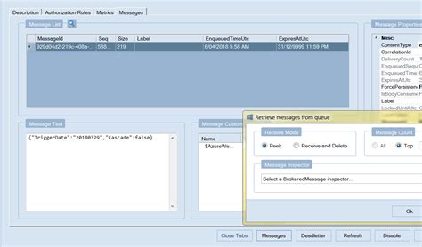 Servicebus View Content Of An Azure Service Bus Queue Stack Overflow