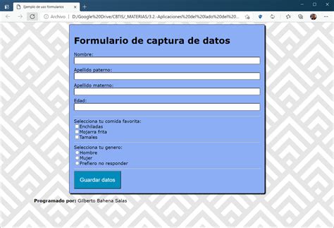 Formulario Con Estilos CSS