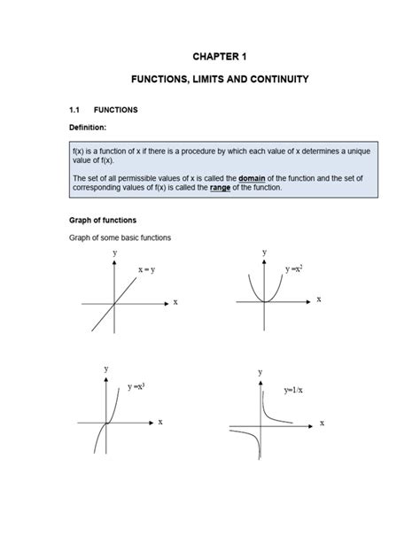 Chapter 1 Functions Limits And Continuity Download Free Pdf