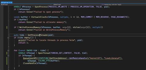 windows process injection for red blue teams
