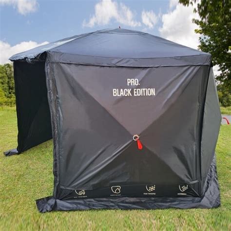 숨쉼 헥사곤 캠핑쉘터 블랙 프로 원터치텐트 숨쉼닷컴