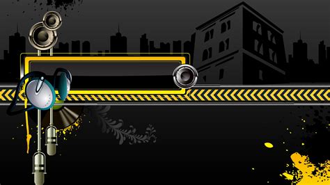 스피커 헤드폰 마이크 음악 벡터 디자인 배경 화면 1920x1080 배경 화면 다운로드